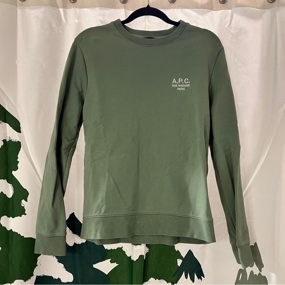A.P.C. | Tops | Sage Green Apc Long Sleeve Top | Poshmark